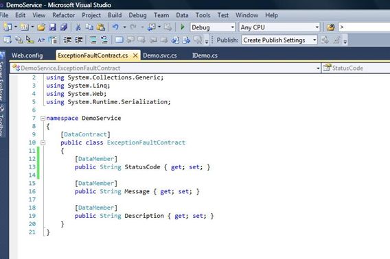 Fault Exception and Fault Contract in WCF Services